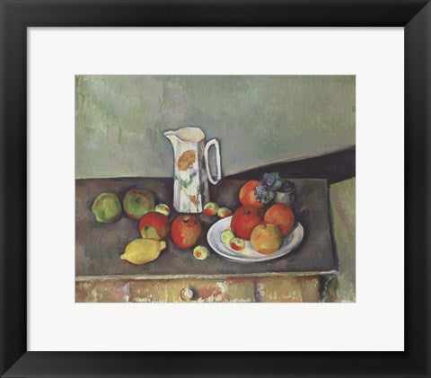 Still Life with Milk Jug and Fruit by Paul Cezanne
