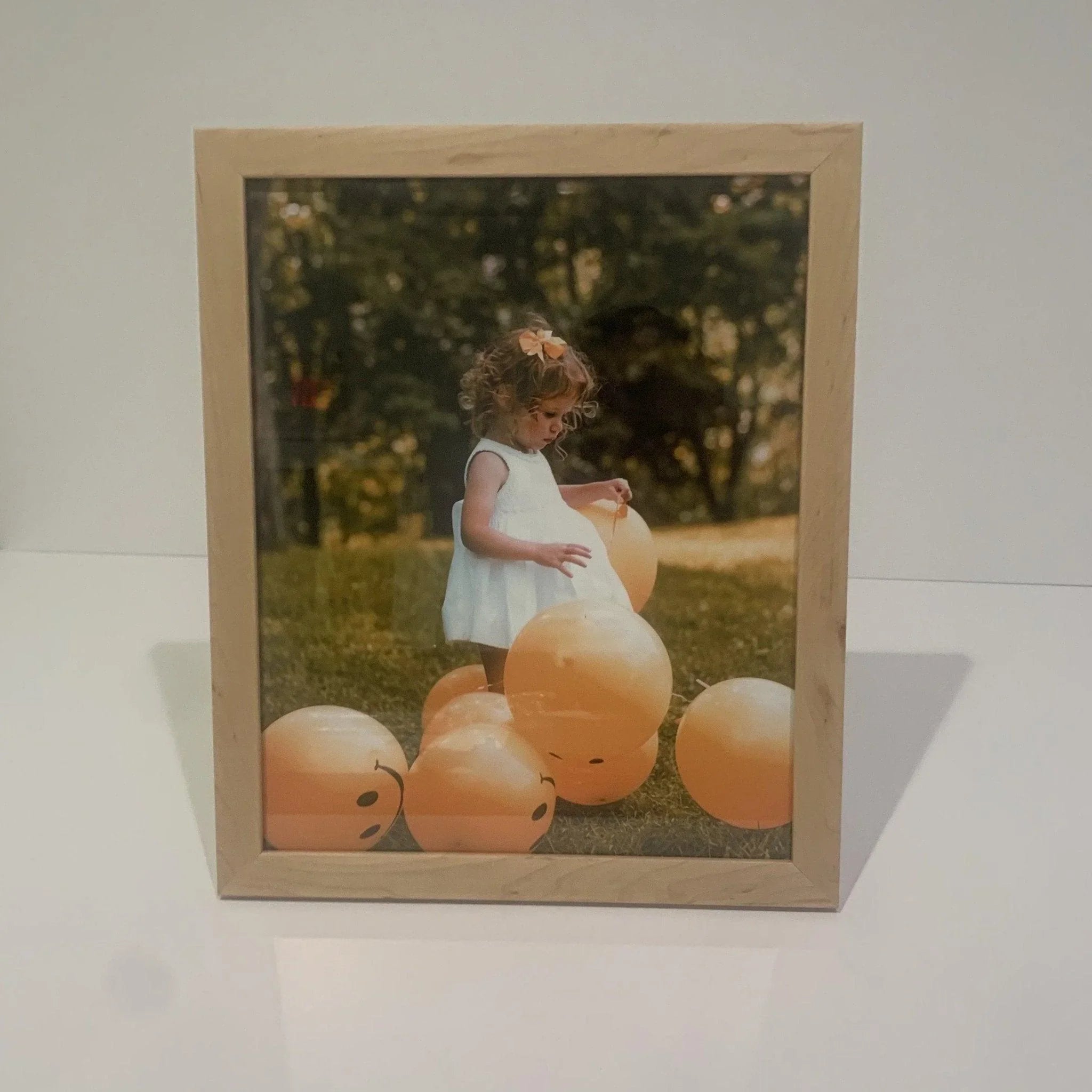 Natural 18x30 Wood Picture Frame With Acrylic Maple Frame