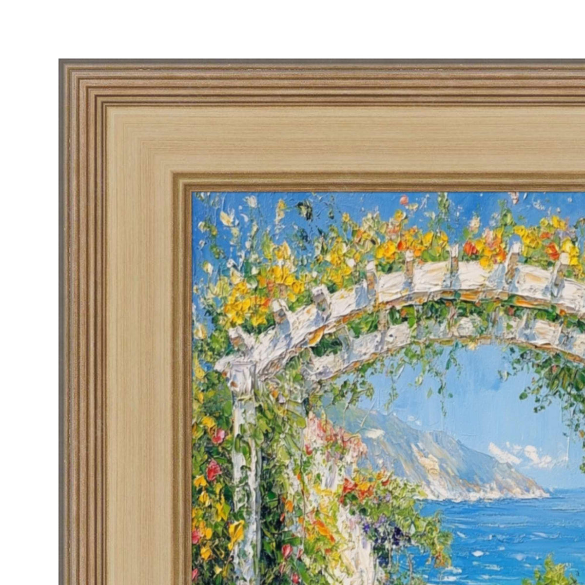 36x36 Picture Frame Wide Antique Silver Gold Wash