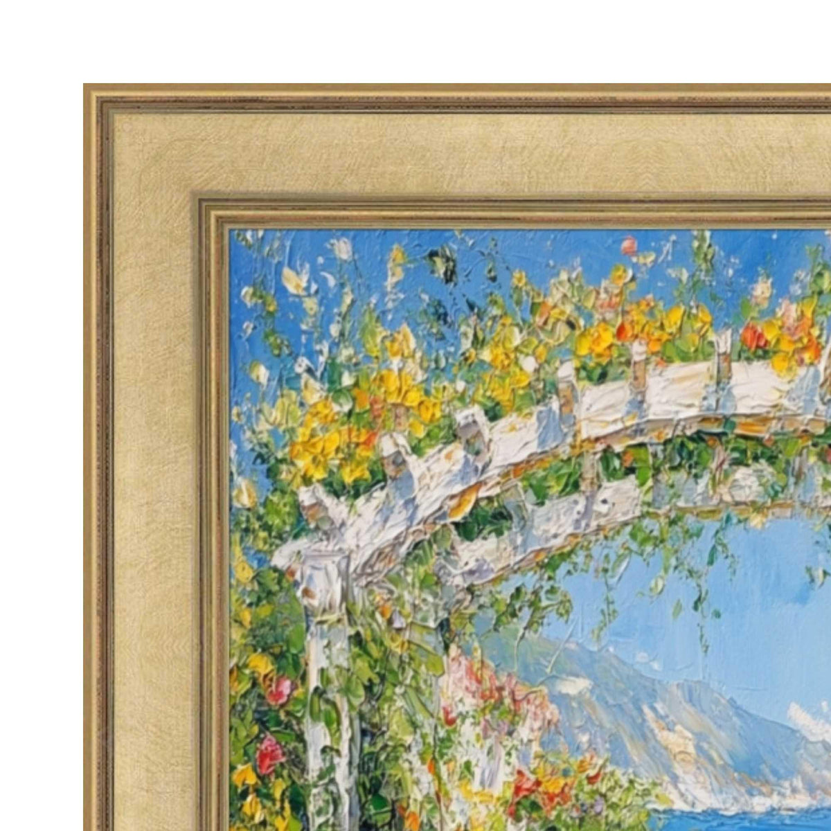 40x40 Picture Frame Modern Contemporary Champagne Gold Flat