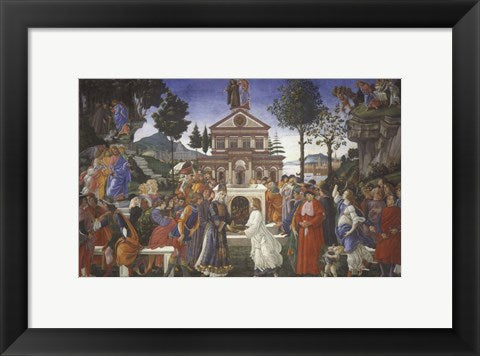 Framed Art The Temptation of Christ, 1481-1482 by Sandro Botticelli Wa
