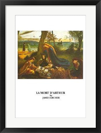 Framed Art La Mort d’Arthur by James Archer | 23 ½ x 16 ½