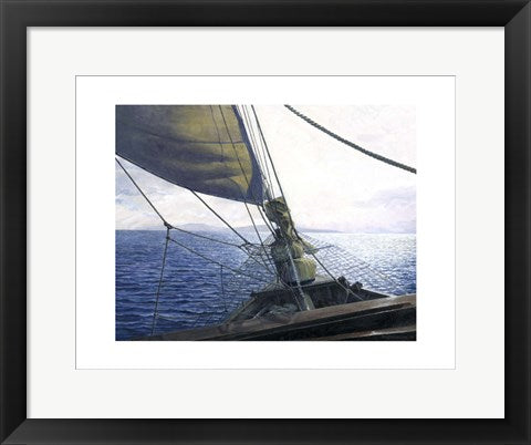 Framed Art Island Horizon by Doug Zider | 14 x 18