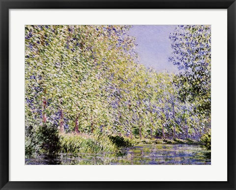 Framed Art The Epte River near Giverny by Claude Monet Wall Decor 18x2