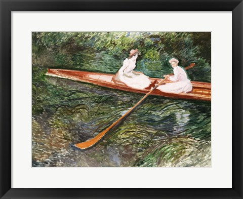 Framed Art The Pink Rowing Boat by Claude Monet Wall Decor 18x24 Artwo