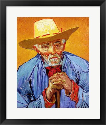 Framed Art Portrait of Patience Escalier, 1888 by Vincent Van Gogh Wall ...
