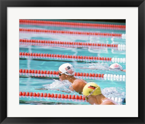 Framed Art US Swimmer Susan Rapp Wall Decor 18x24 Artwork