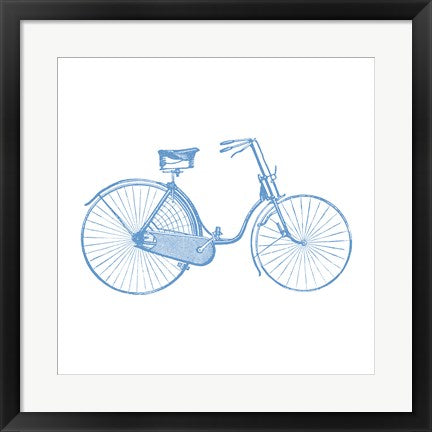 Framed Art Blue On White by Veruca Salt Wall Decor 18x24 Artwork