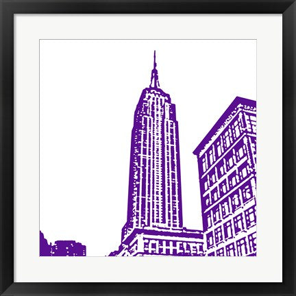 Framed Art Purple Empire by Veruca Salt Wall Decor 18x24 Artwork