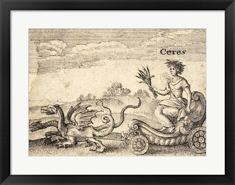 Framed Art The Greek God Ceres Wall Decor 18x24 Artwork
