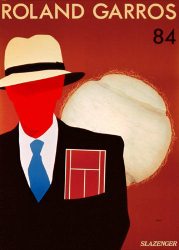 Roland Garros '84 by Razzia | 33 7/8 x 24 1/4 Art Print