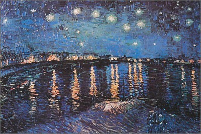 Starlight Over the Rhone by Vincent van Gogh | 24 x 36 Art Print