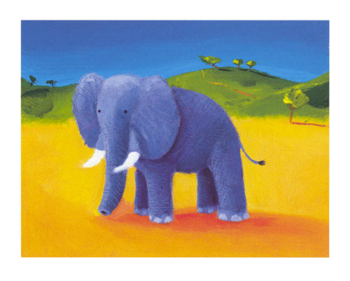 Elephant by Chris Gilvan-Cartwright | 15 3/4 x 19 3/4 Art Print