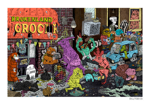 Framed Art Brokenland by Drew Morrison | 14 x 20