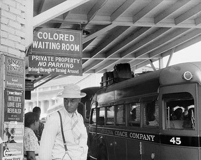 Segregated Bus Stop, Durham, North Carolina, 1940 by McMahan Photo ...