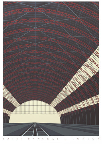 Saint Pancras, London by Neil Gower | 35 3/8 x 25 1/8 Art Print