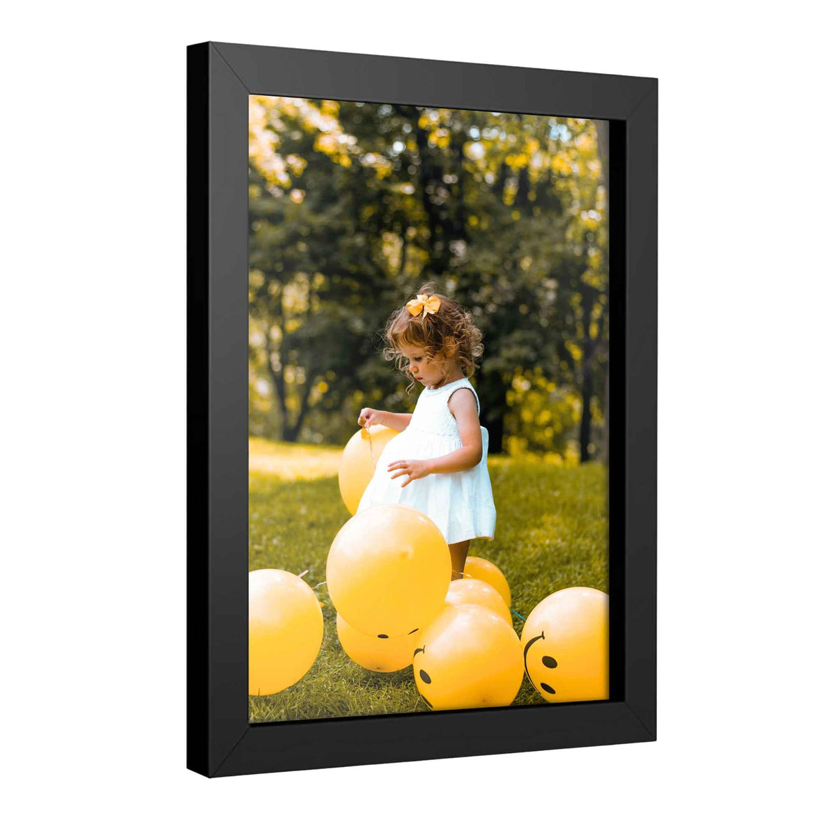 Thin Black 13x23 Poster Frame - Photo Frame with Real Glass