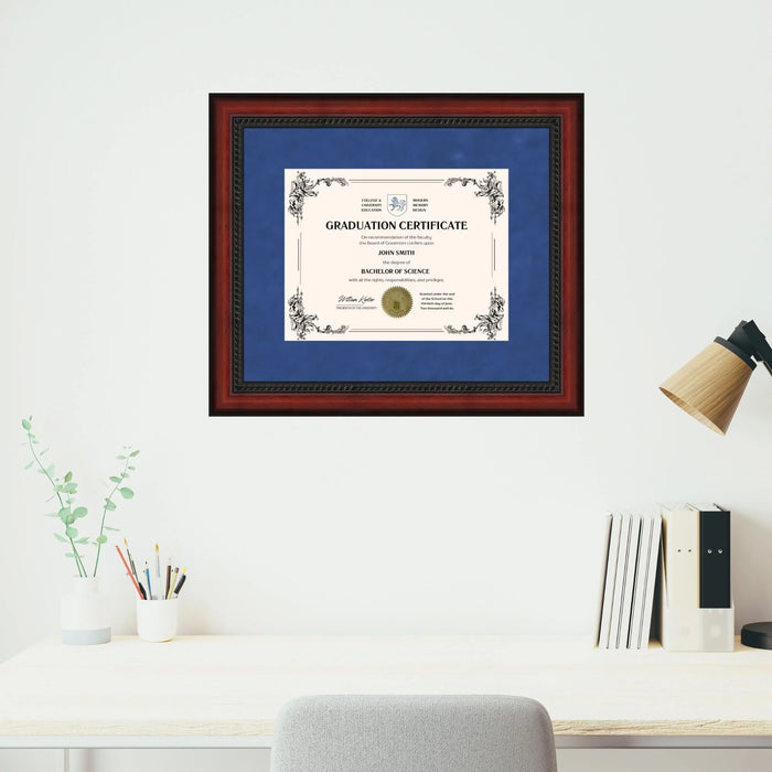 University of Virginia Diploma Frame 8.5x11 Certificate Blue — Modern ...