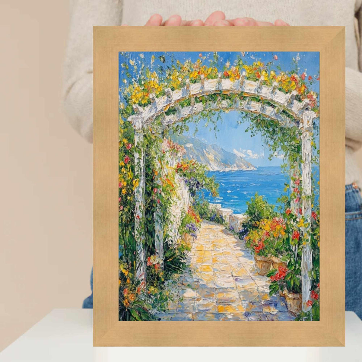 40x40 Frame Brushed Gold Metal Bronze Picture Frame