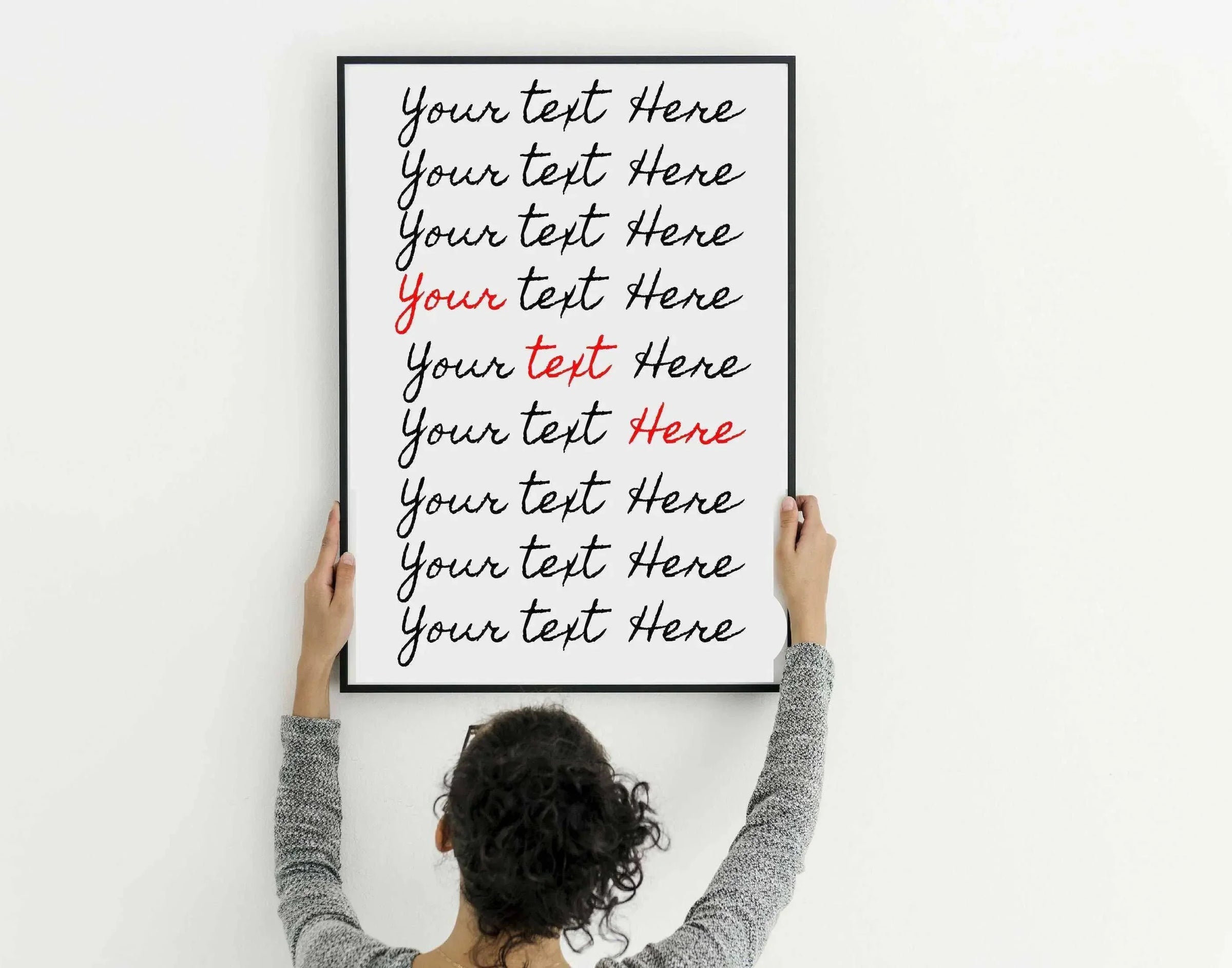 Picture Frame poem print wall art framed