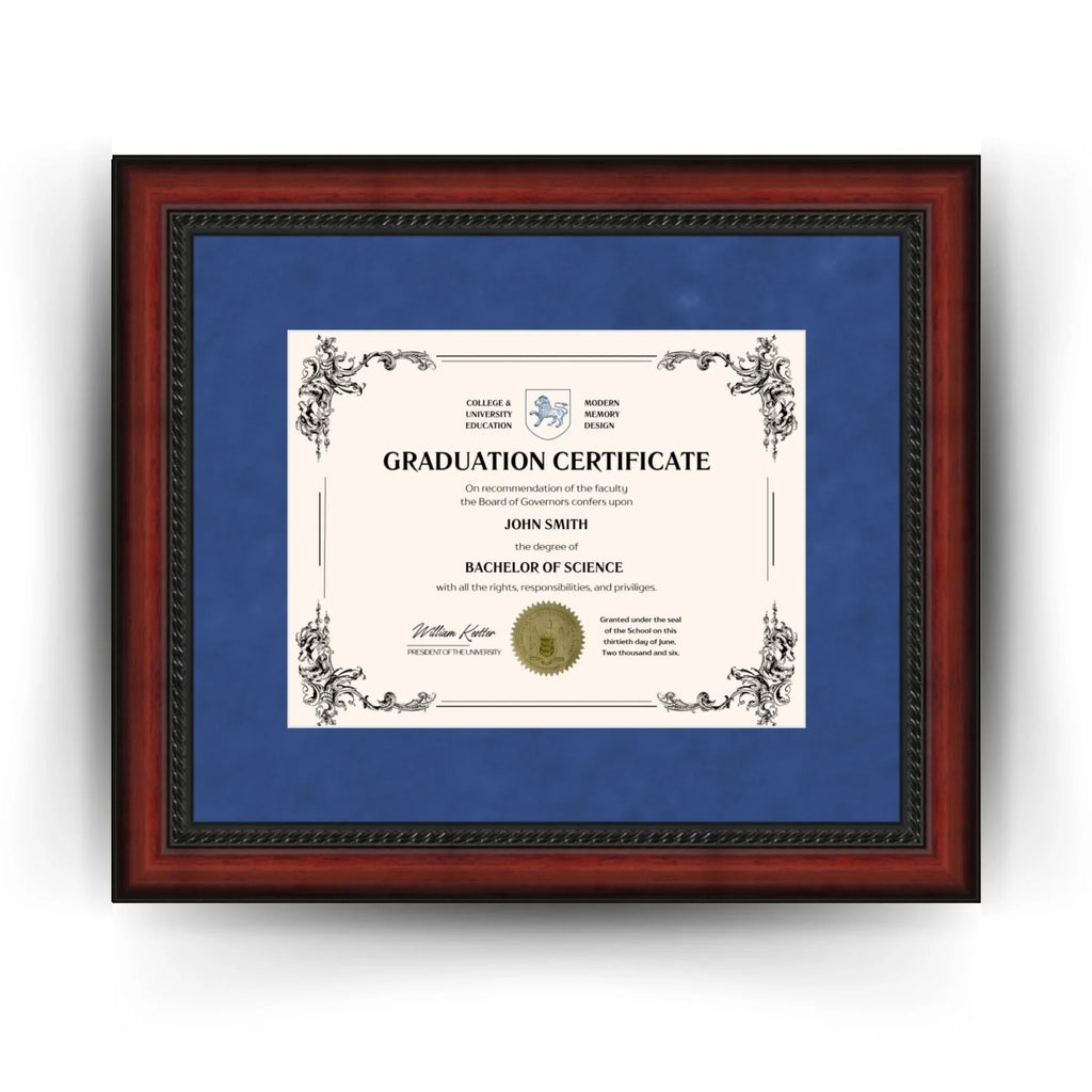 University Diploma Frame 8.5x11 Inch Certificate Document