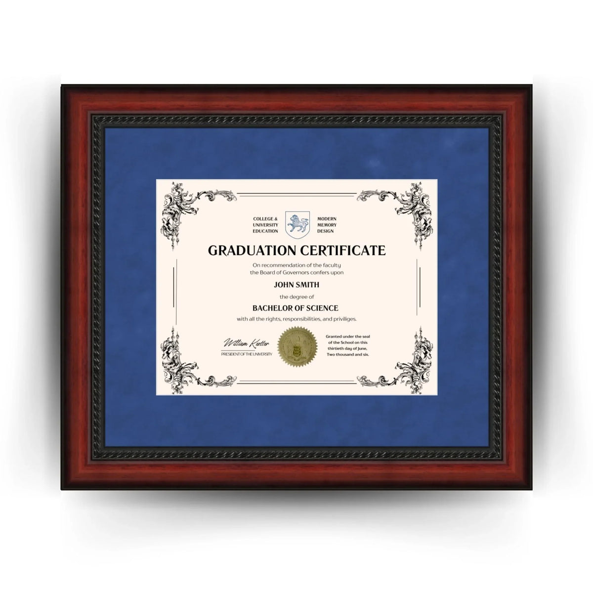 University of North Florida Diploma Frame - ModernMemoryDesign.com