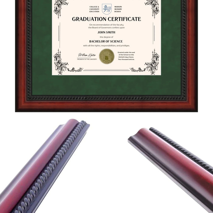 University of Vermont Diploma Frame 8.5x11 Certificate Green — Modern ...
