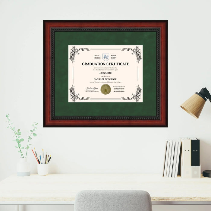 University of Vermont Diploma Frame 8.5x11 Certificate Green — Modern ...