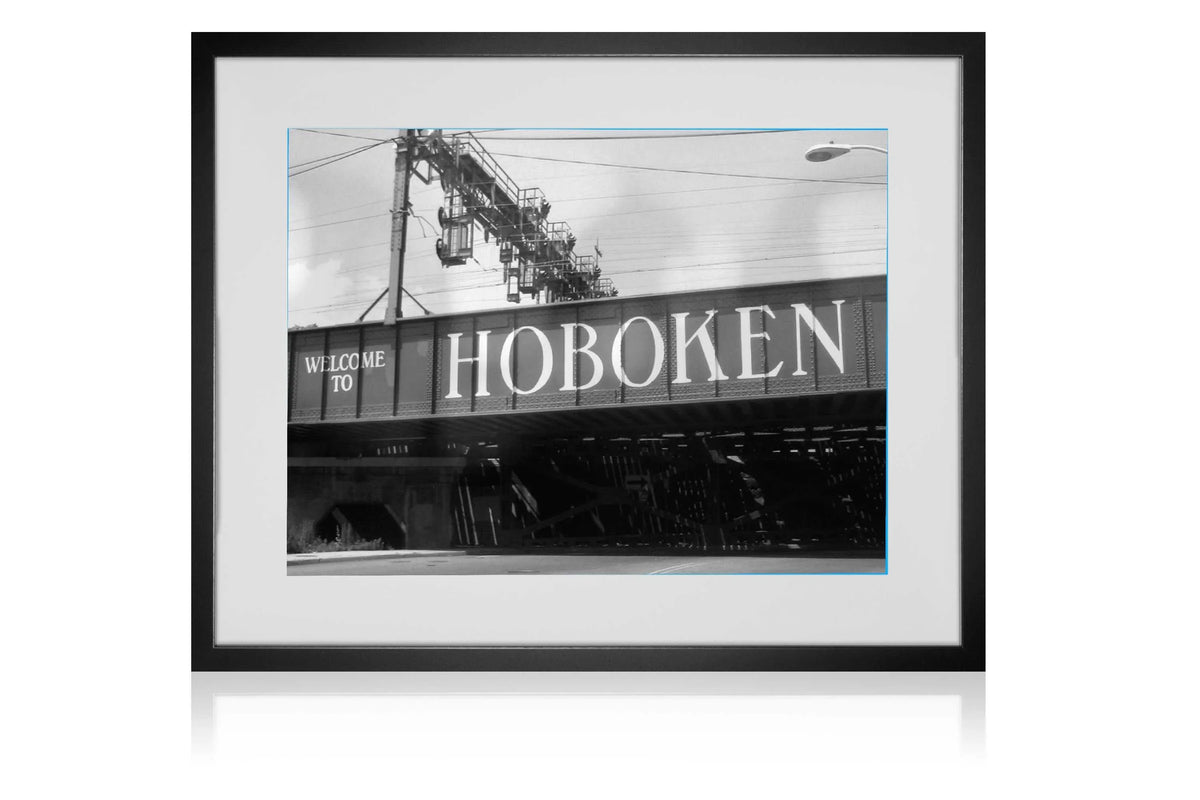 Hoboken Framed Art - Welcome Hoboken, New Jersey Art