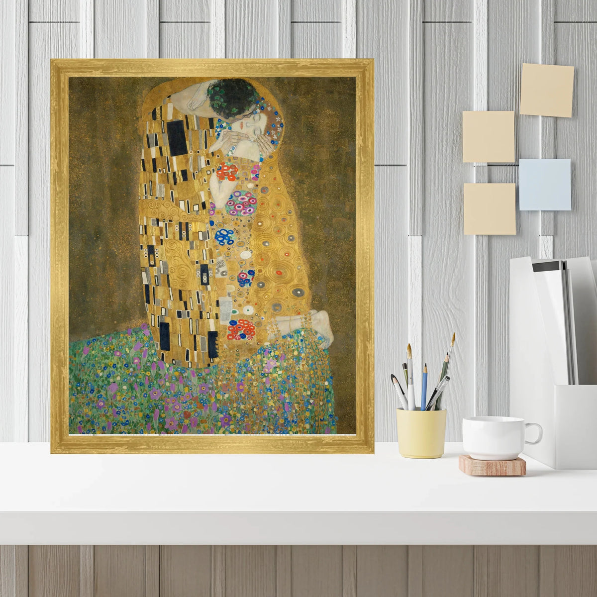 Contemporary Metallic Deep Picture Frame Gold & Silver