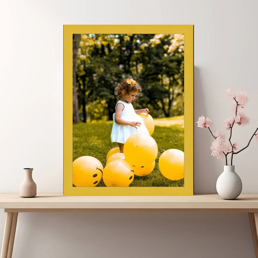 Yellow Picture Frame Modern Flat Yellow Photo frame 18x24