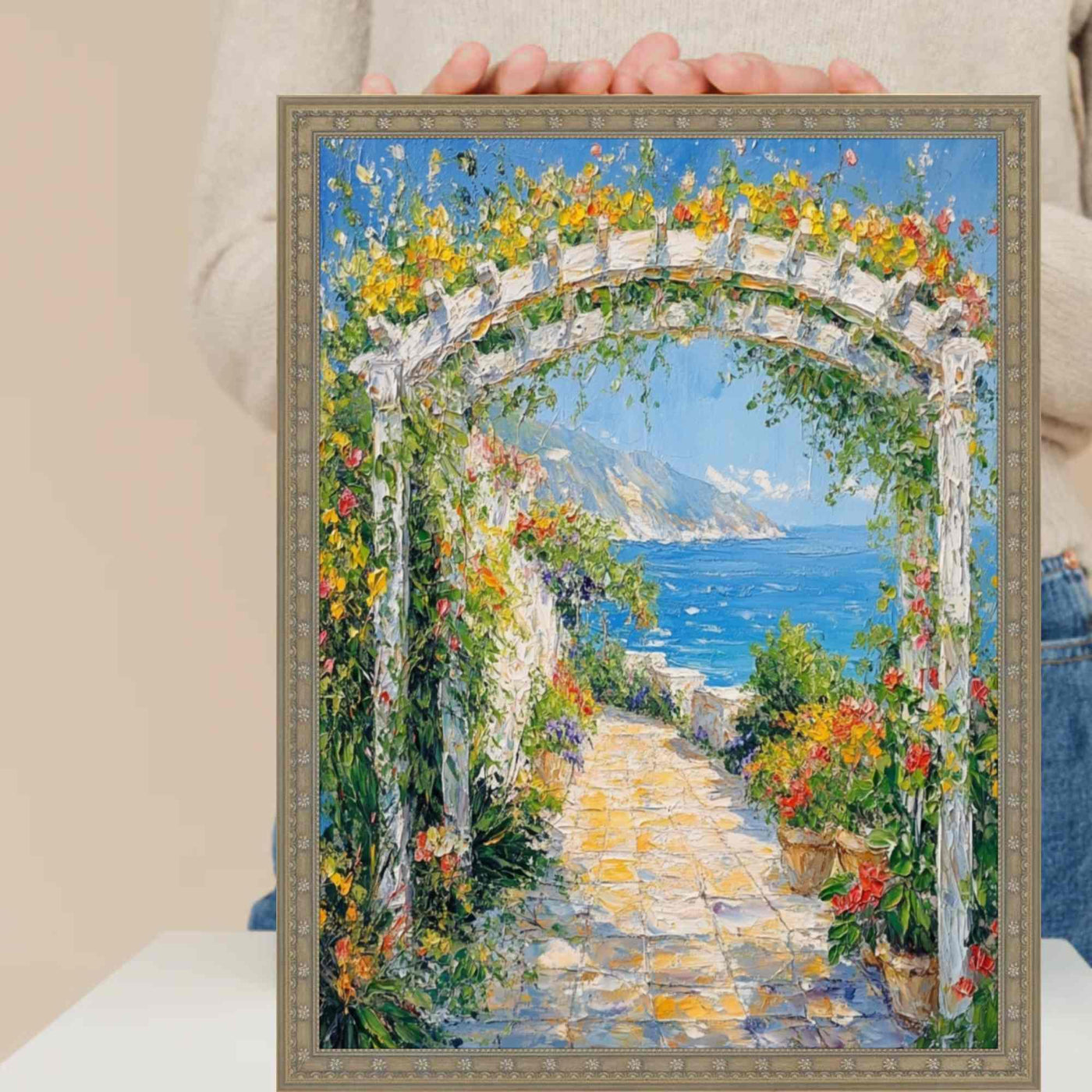 40x40 Frame Slim Silver Stars Picture Frame
