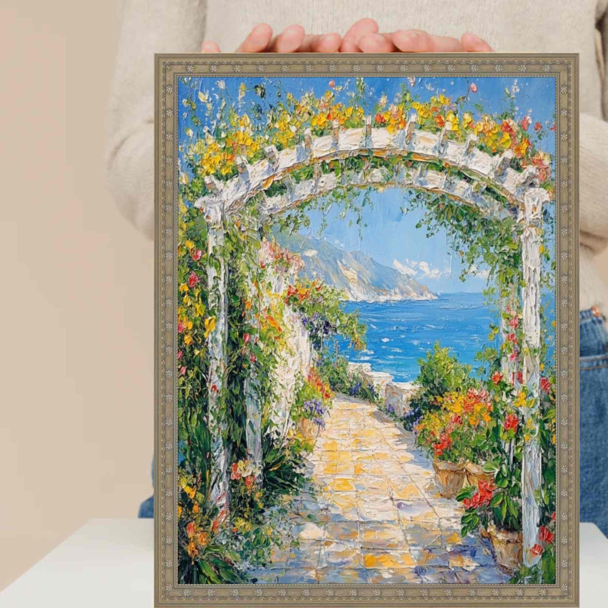 25x25 Frame Slim Silver Stars Picture Frame