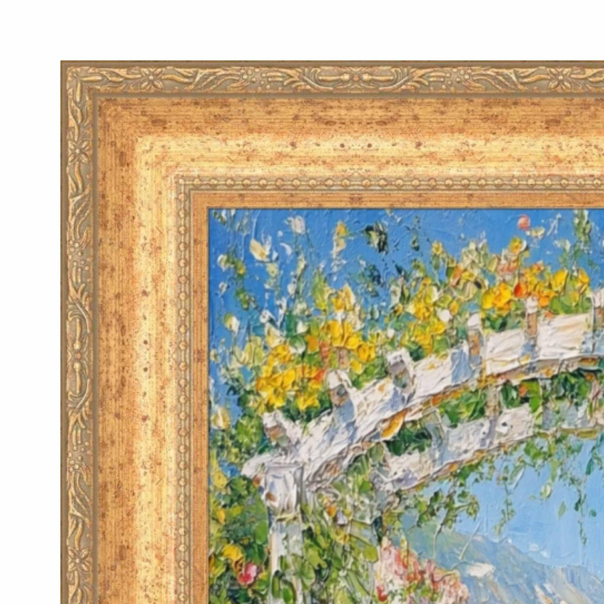 40x40 Picture Frame Wide Antique Gold Victorian home or