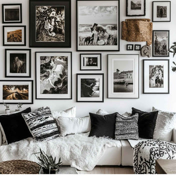 Thin Black 25x16 Poster Frame | Wood Frame for Wall Decor