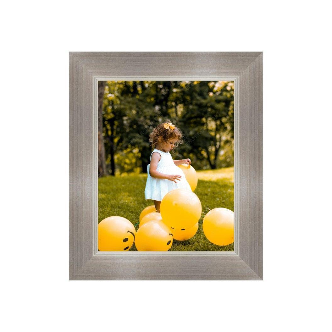 Wall Decor Brushed Metal Silver Picture Frame Industrial style Framing