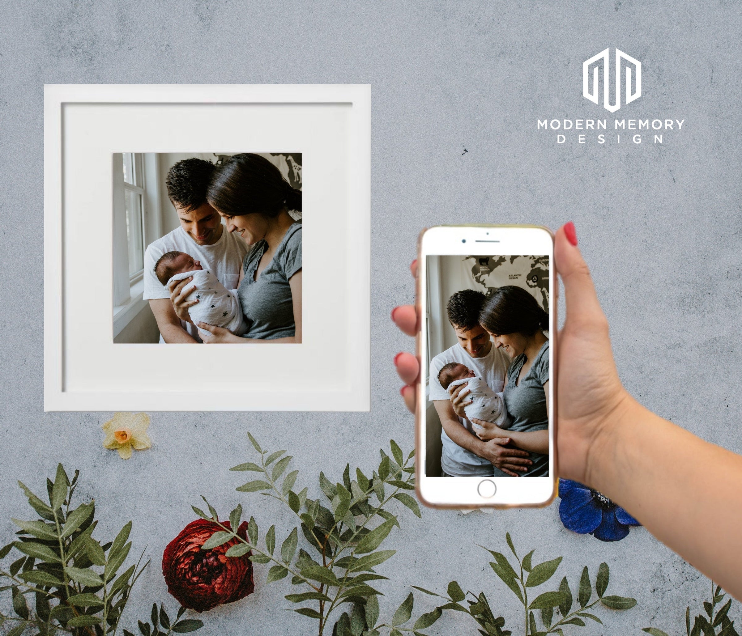 Instagram Picture Frame 8x8 Wall Art Print & Frame Instagram Photo