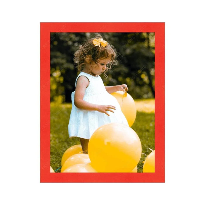 Modern Flat Red Picture Frame Gallery Wall — Modern Memory Design ...