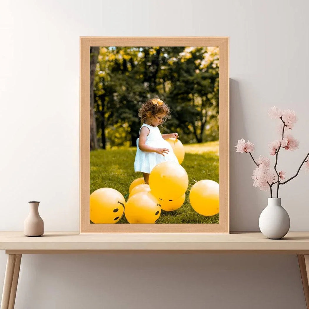 Frames Slim Natural Wood Picture Frame - Modern Framing