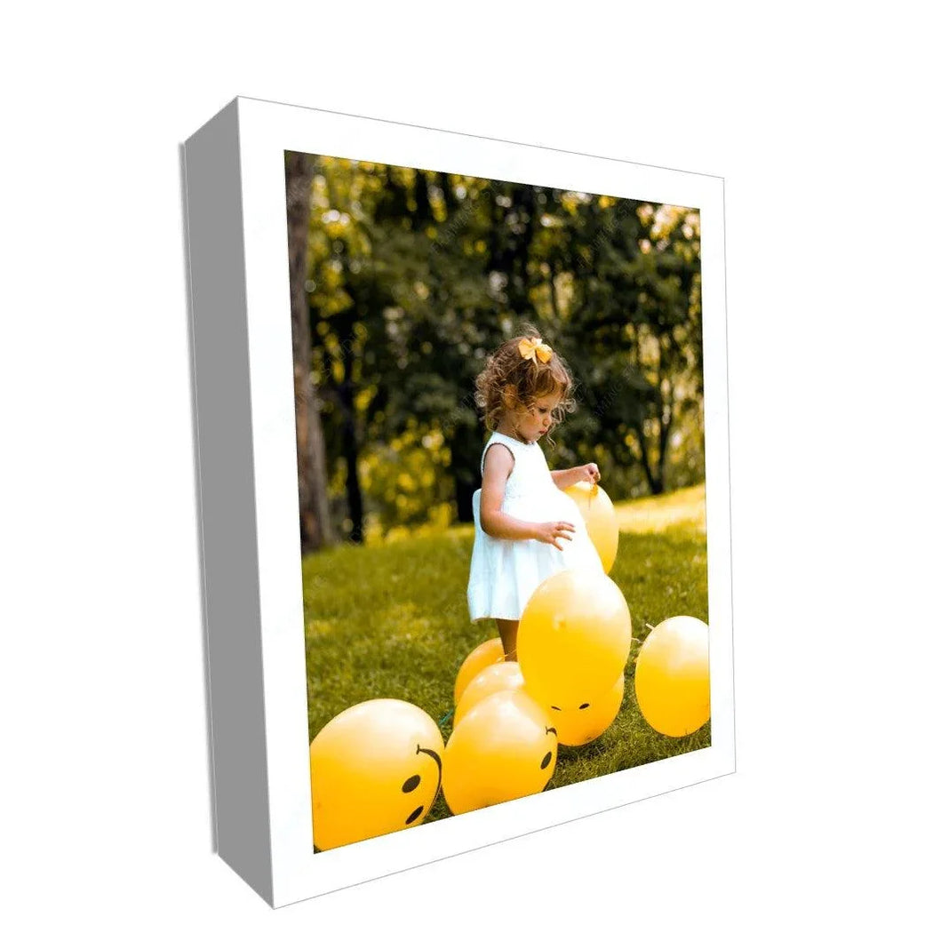 White Shadow Box Frame Modern Custom Framing — Modern Memory Design ...