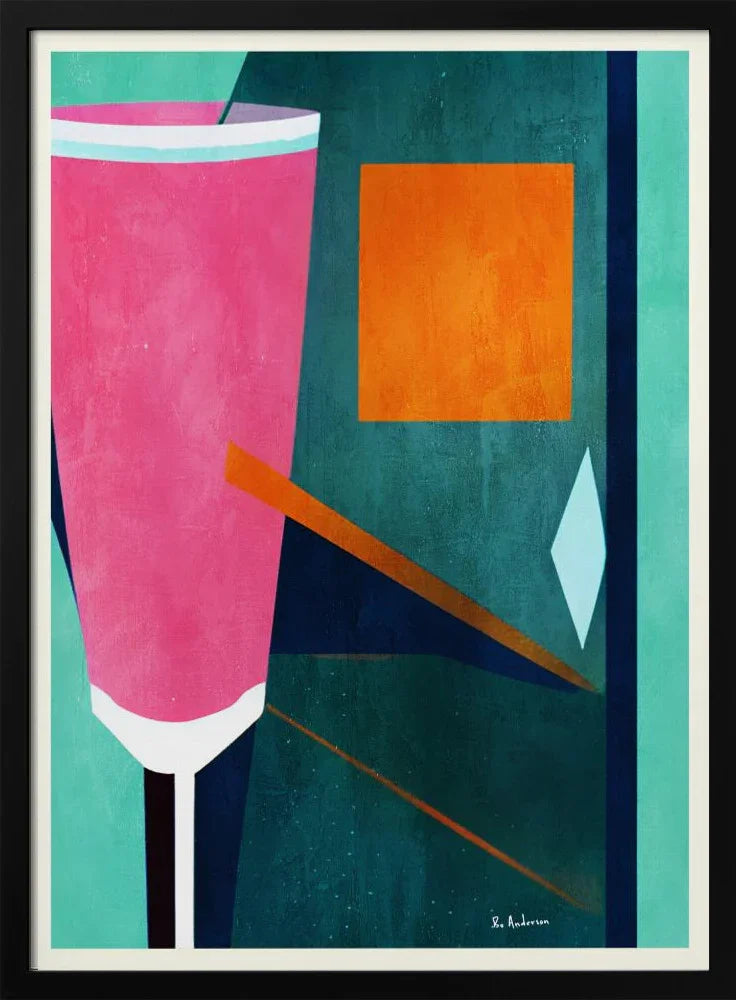 Mon Petite Crement Rosé - Bo Anderson Framed Art 24x36 Frame