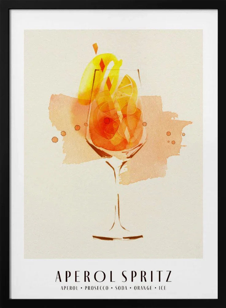 Aperol Spritz - Ekaterina Koroleva Framed Art 24x36 Frame