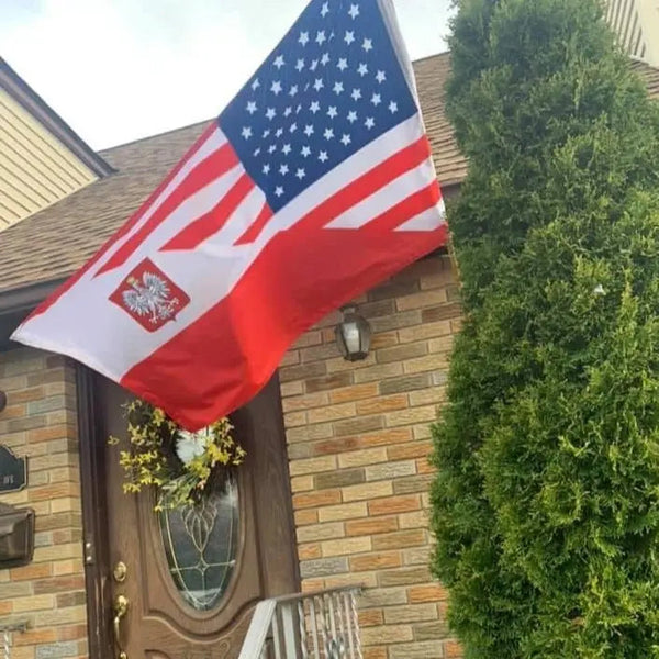 Polish American Flag Poland USA Polish flag Polska flag 2x3 ft 3x5 ft