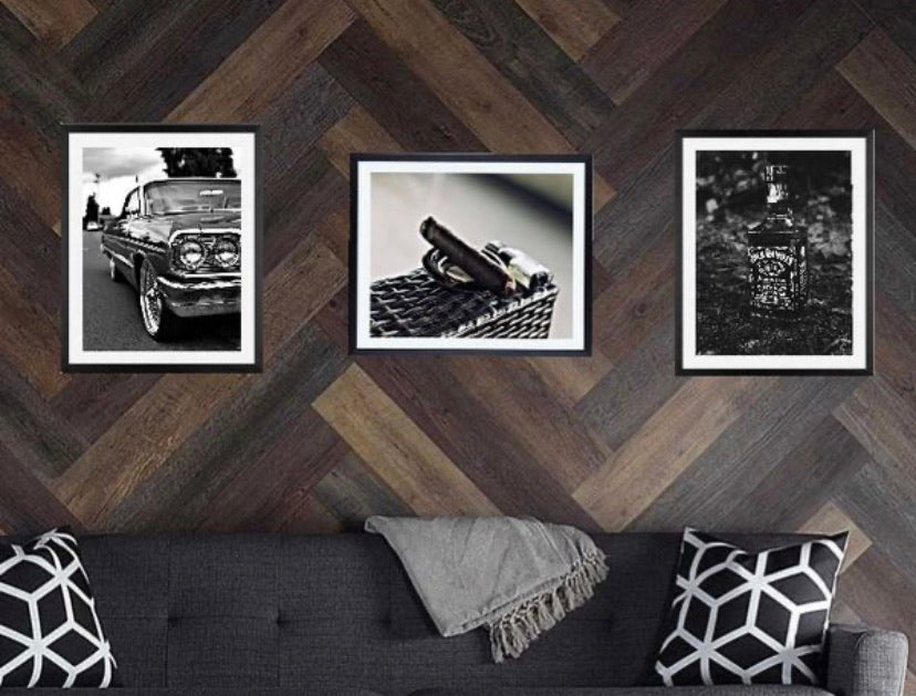 Mancave Decor 14x18 Picture Frame Prints Set