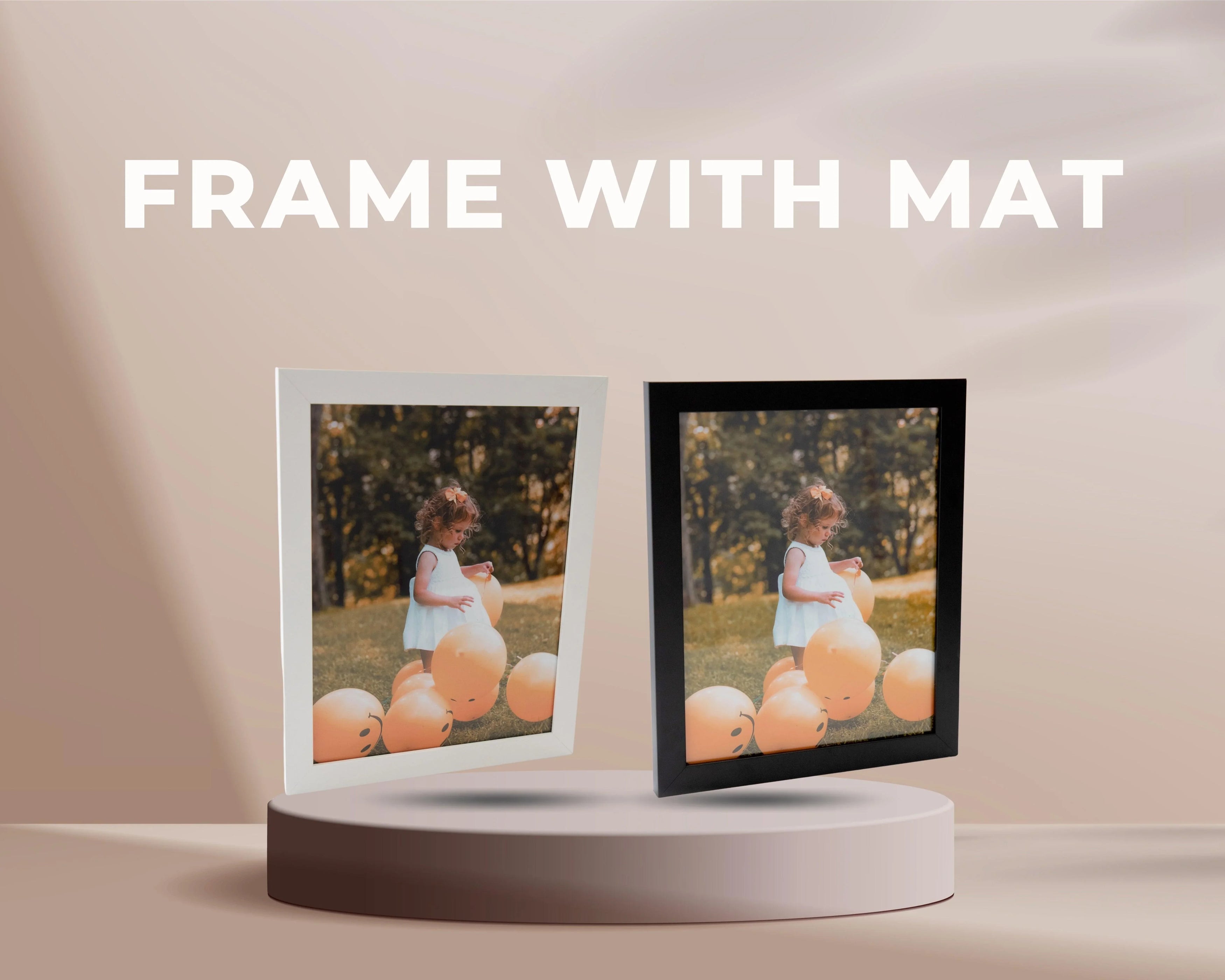 11x14 Frame for 8x10 Photo with Real Glass — Modern Memory Design