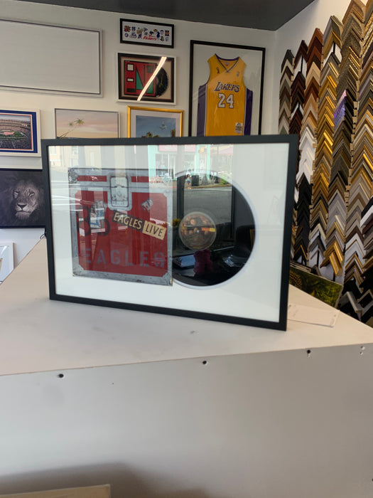 Black Vinyl Record Display Frame - Vinyl frames for walls