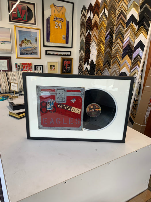 Black Vinyl Record Display Frame - Vinyl frames for walls