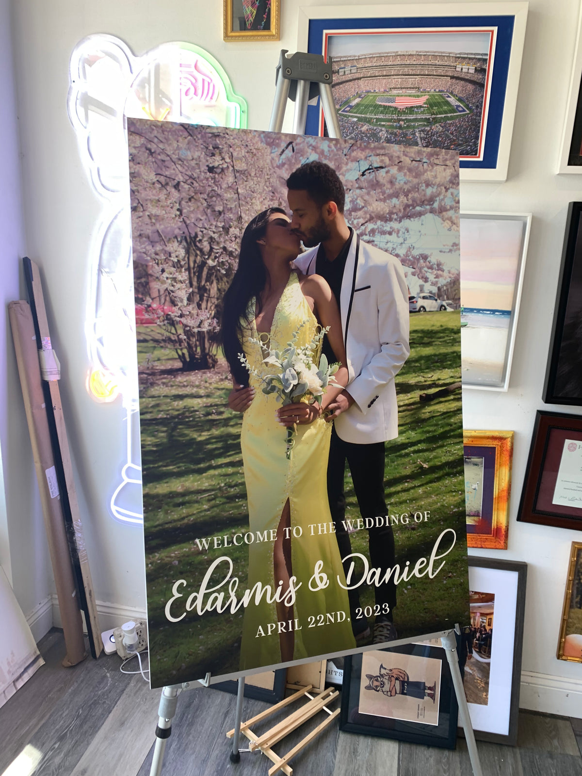 20x30 Custom Wedding Event Welcome Sign — Modern Memory Design