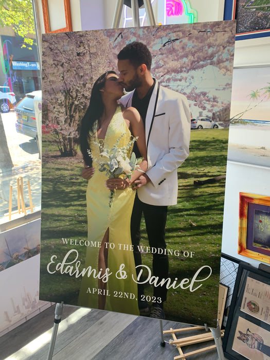 20x30 Custom Wedding Event Welcome Sign